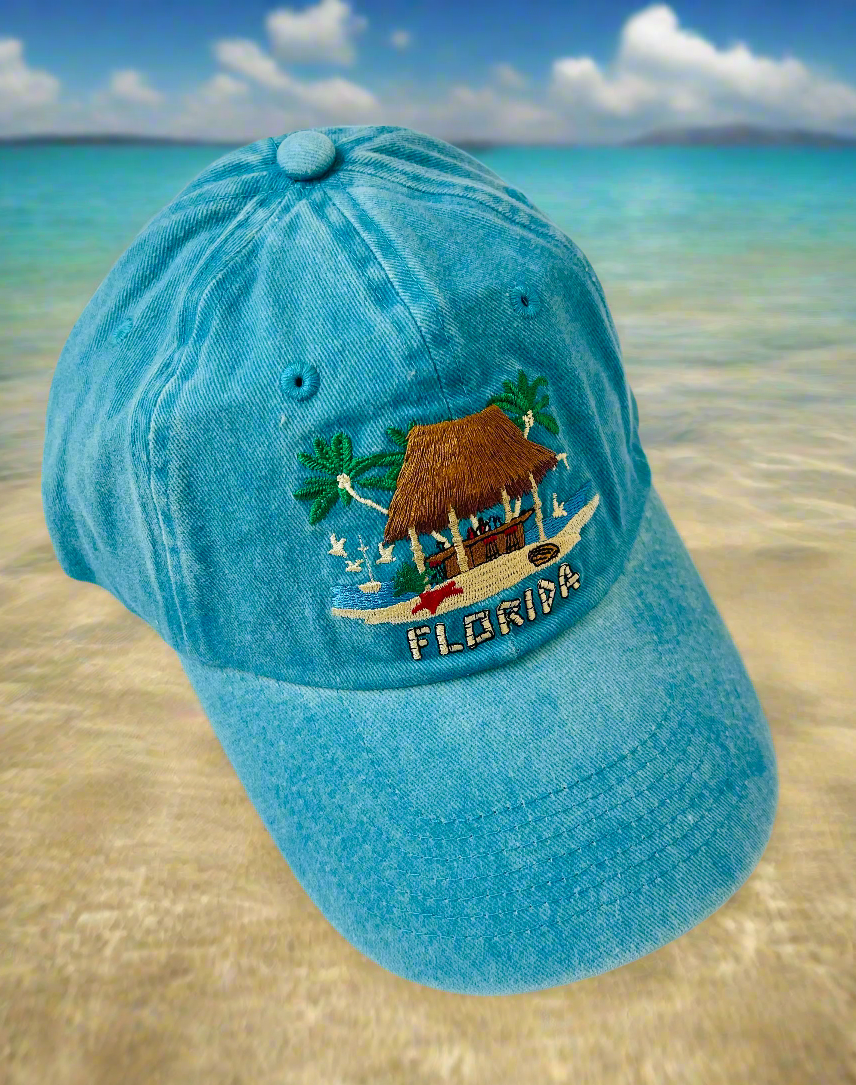 Florida Tiki Bar Embroidered Hat – IslandJay